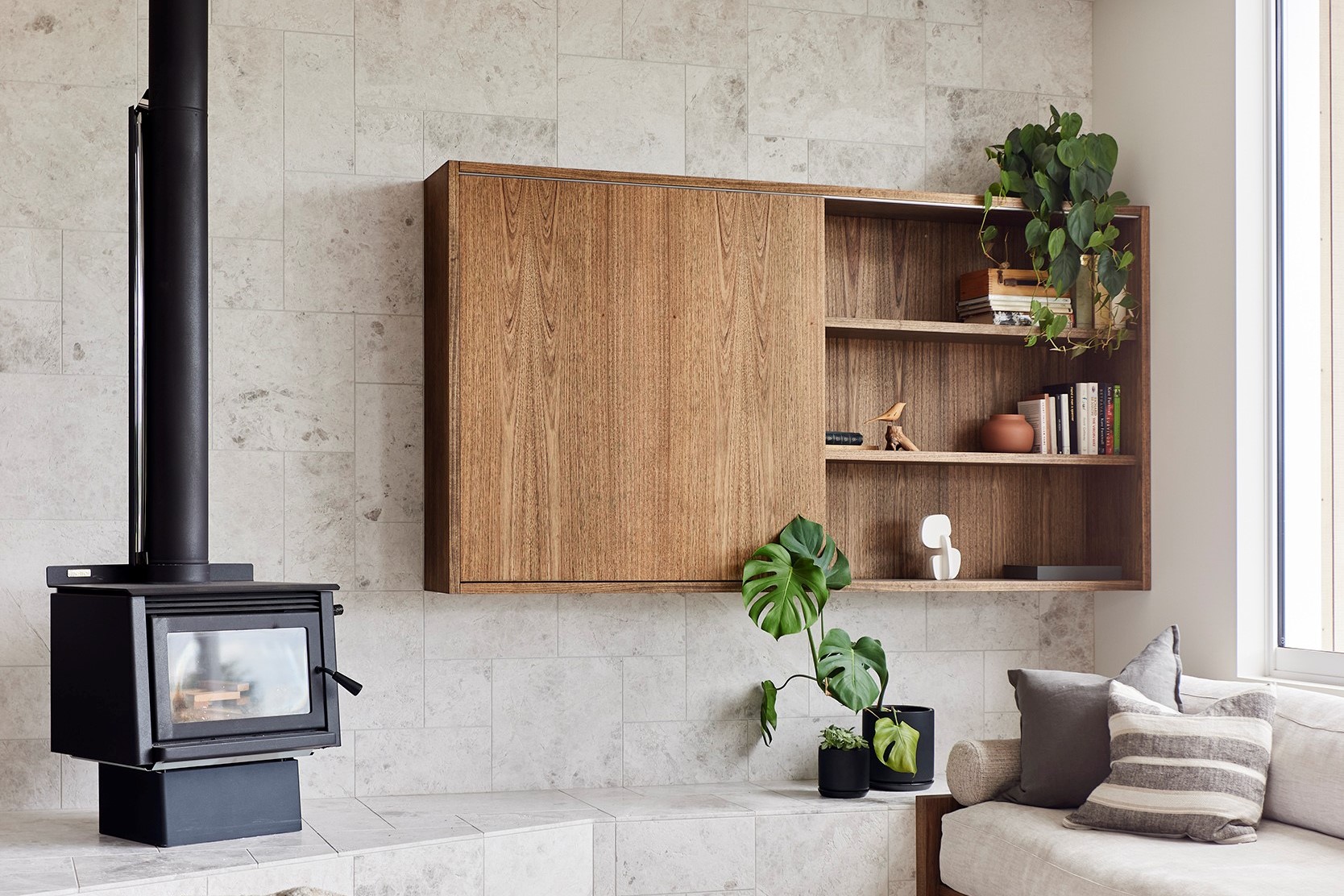 Fumed Oak melamine creates bedroom drama | Prime Panels