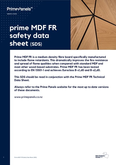 Prime MDF FR SDS | Prime Panels